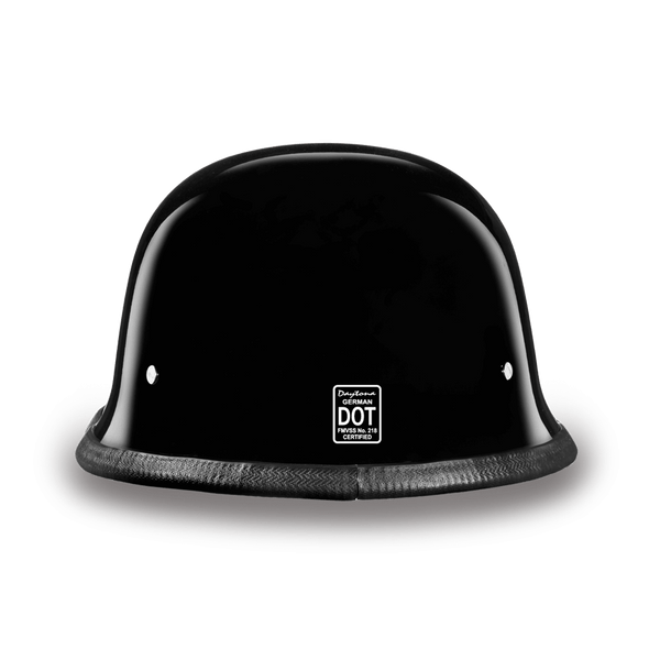 D.O.T. Daytona German Helmet (Gloss Black & Dull Black) – Law Abiding Biker