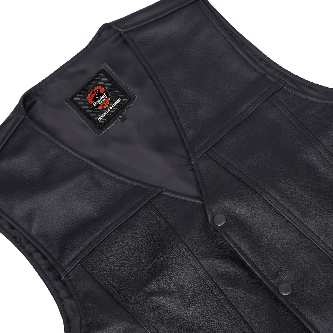 Trailox Men's Motorcycle Leather Vest – Law Abiding Biker