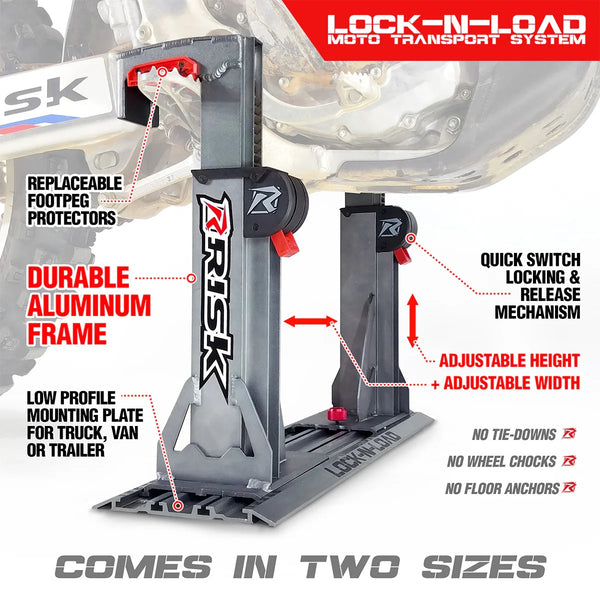 Risk Racing Lock-N-Load Pro Mini - Strapless Moto Transport System ...
