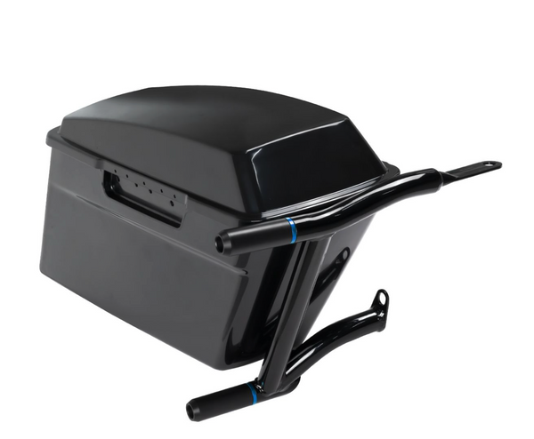Hogworkz Black Double Barrel Saddlebag Guards for Harley-Davidson (Sel ...
