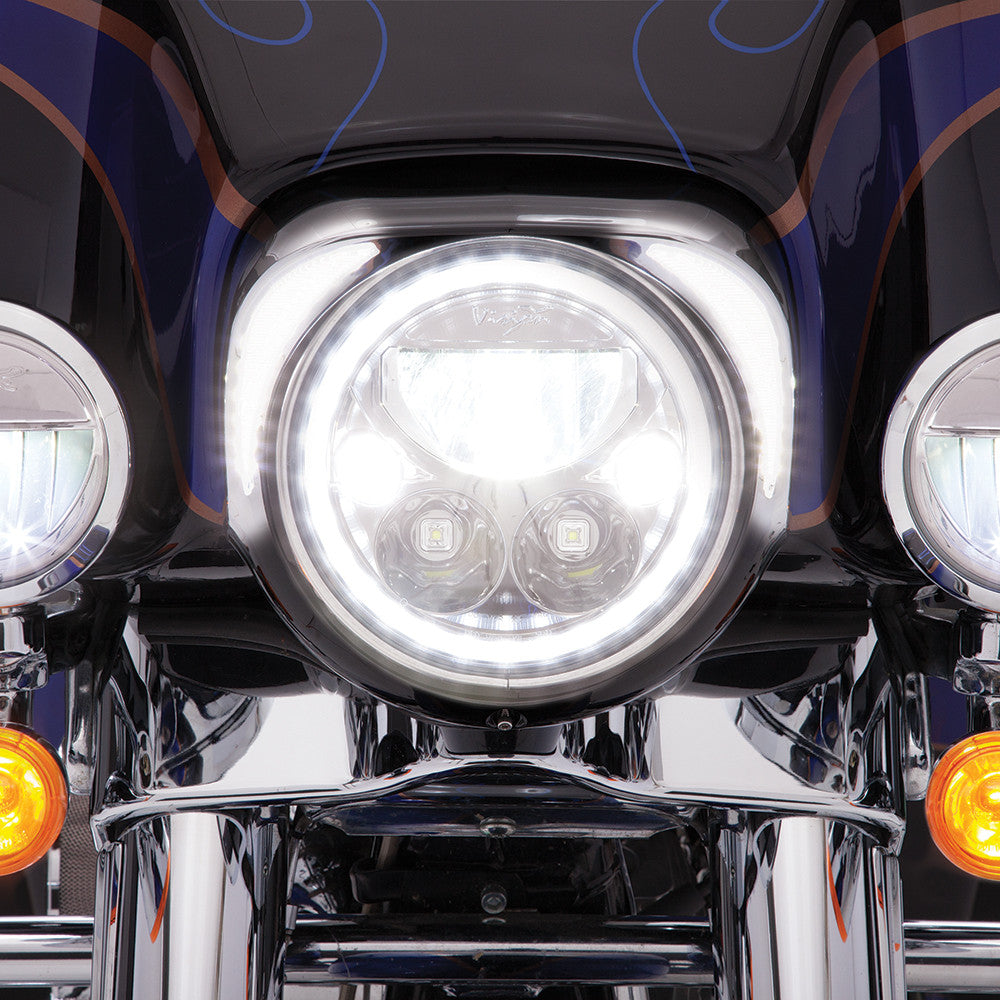 Ciro Fang LED Headlight Bezel for Harley Batwing Fairing - '14-'23 - M ...