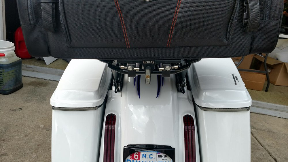 RickRak Detachable Luggage Rack for Harley Davidson King 2 Tour Up Lug ...