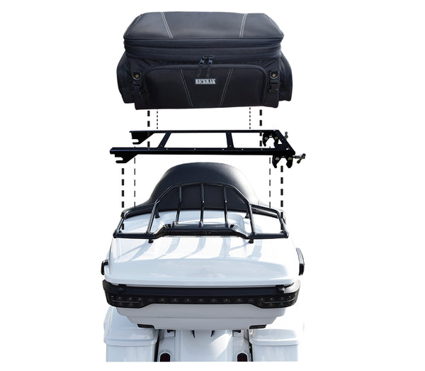 Rickrak Detachable Luggage Rack for Harley-Davidson Tour-Pak Rack With ...